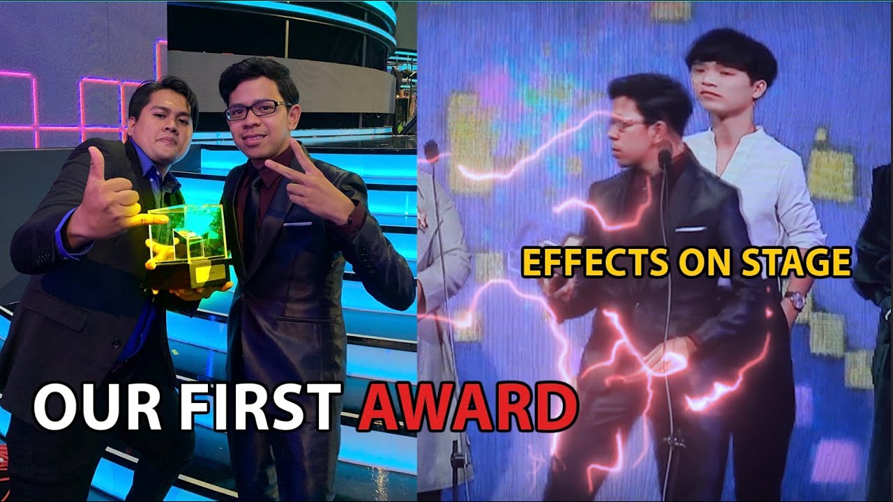 Effects on stage for OUR FIRST AWARD!! - YouTube
