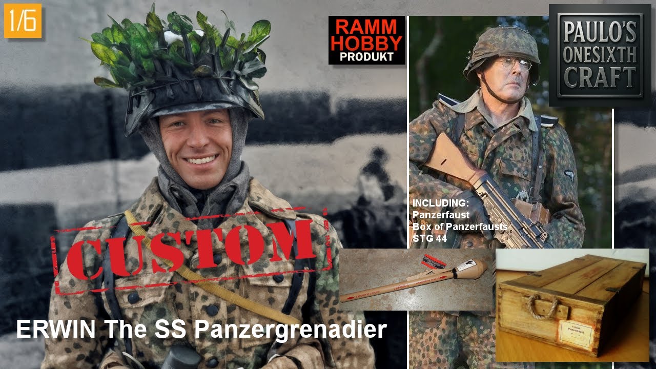 1/6 Scale CUSTOM Action Figure - Erwin the SS Panzergrenadier - YouTube