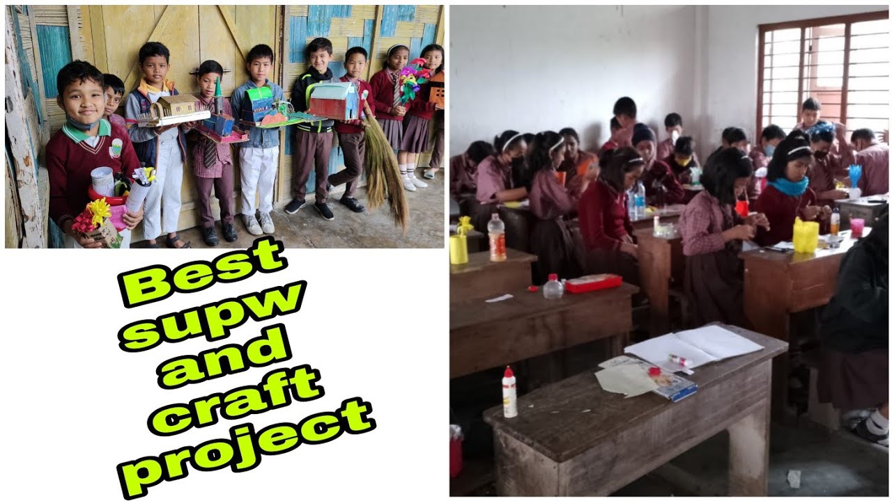 Best supw and craft project | School activities | Megha Sirji - YouTube