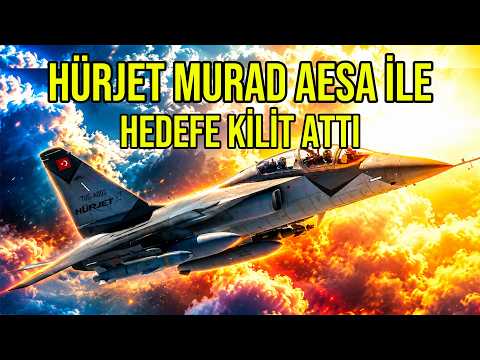 Hürjet Murad AESA İle UÇAN HEDEFE KİLİT ATTI