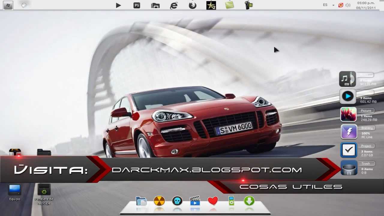 Theme Wave For Windows 7 - YouTube