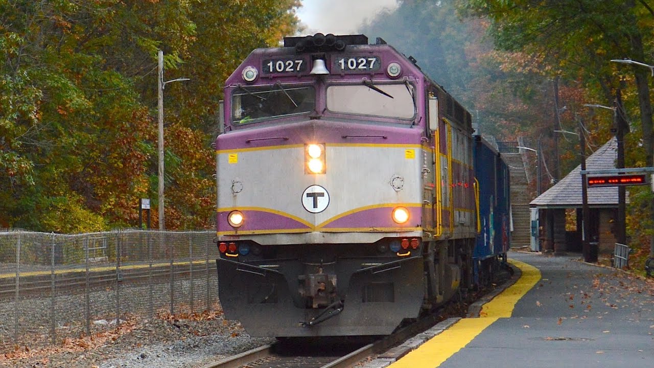 Rare MBTA Stone Train With Ex-CP Rail Caboose - YouTube