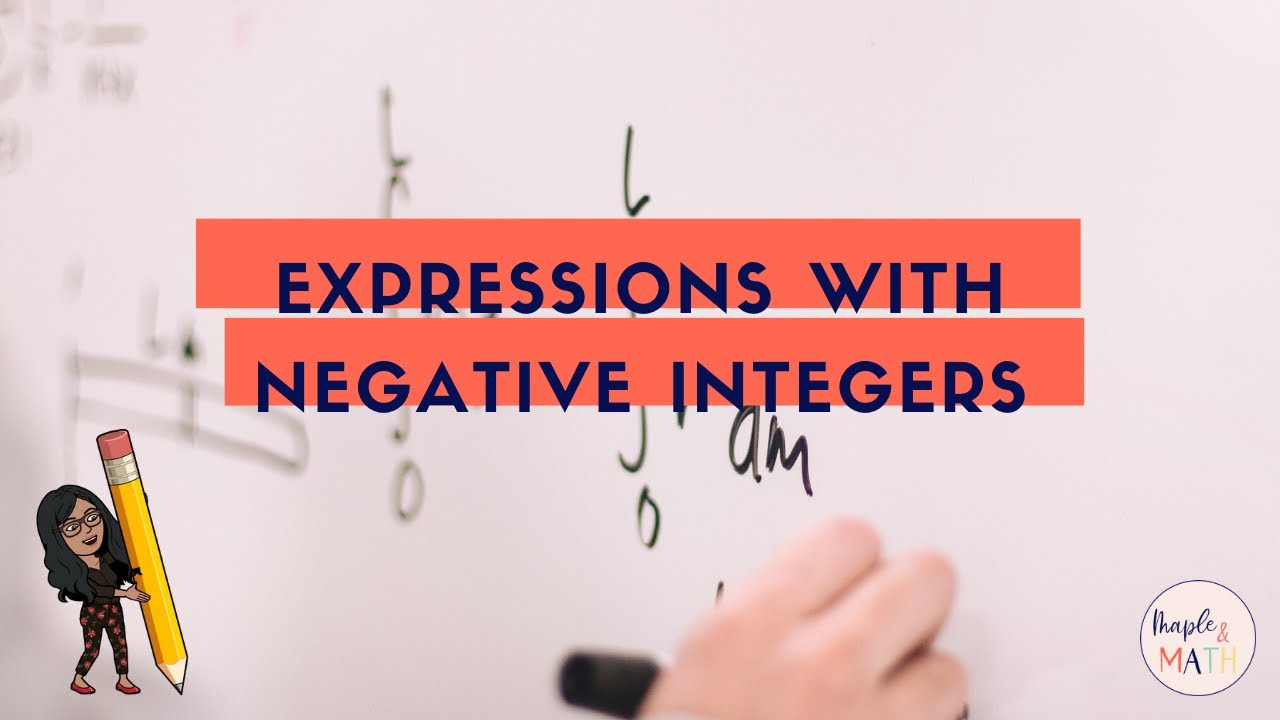 Evaluating Expressions with Negative Integers - YouTube