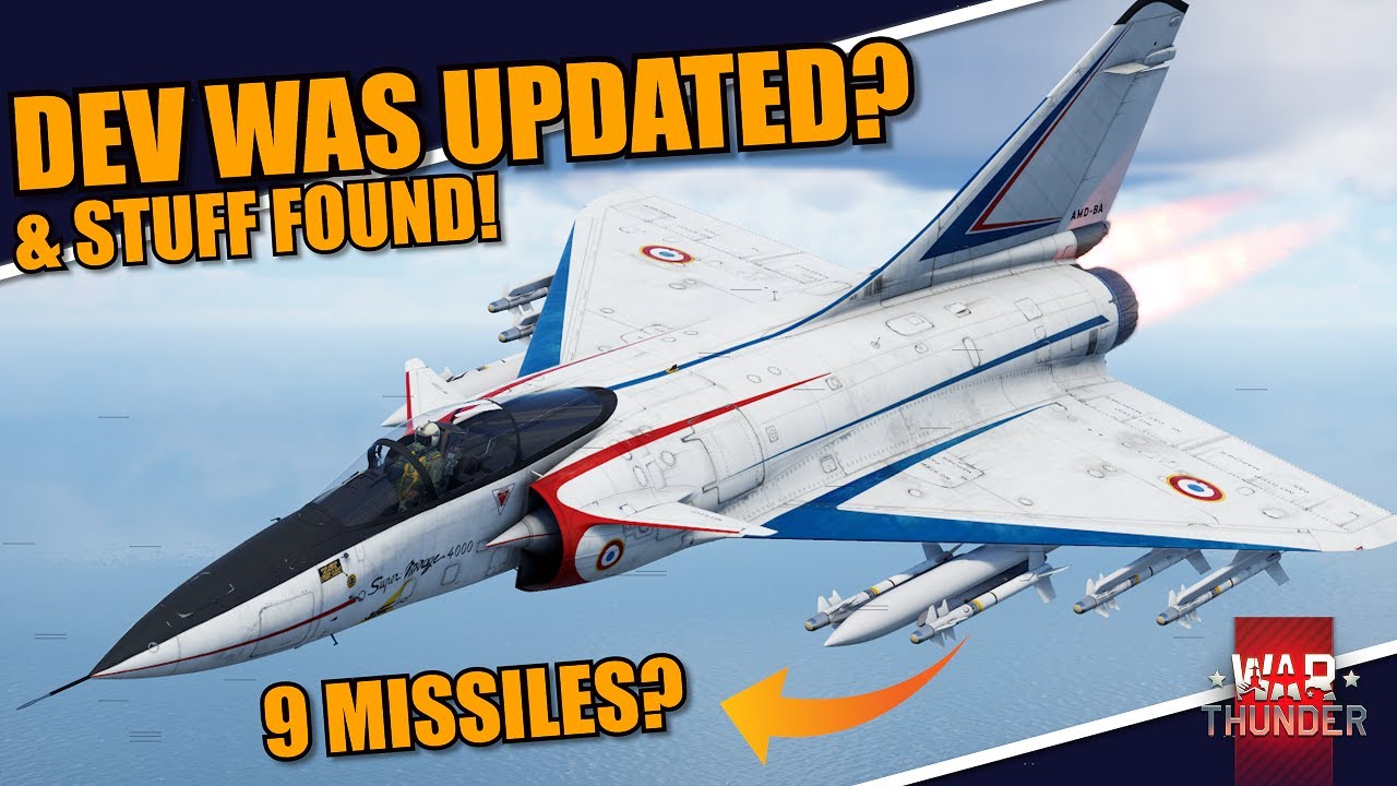 War Thunder DEV - The DEV got updated? F-15 COCKPIT, Mirage 4000 with 9 MISSILES? & MORE! - YouTube