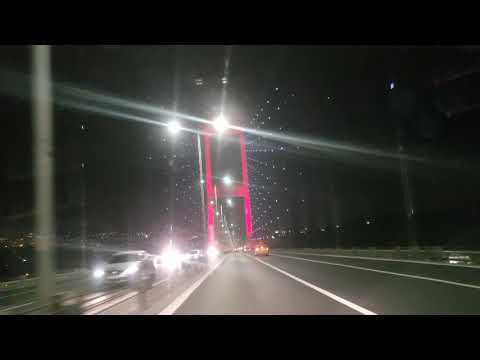 Gece boğaz köprüsü ,siliniyor izlerin