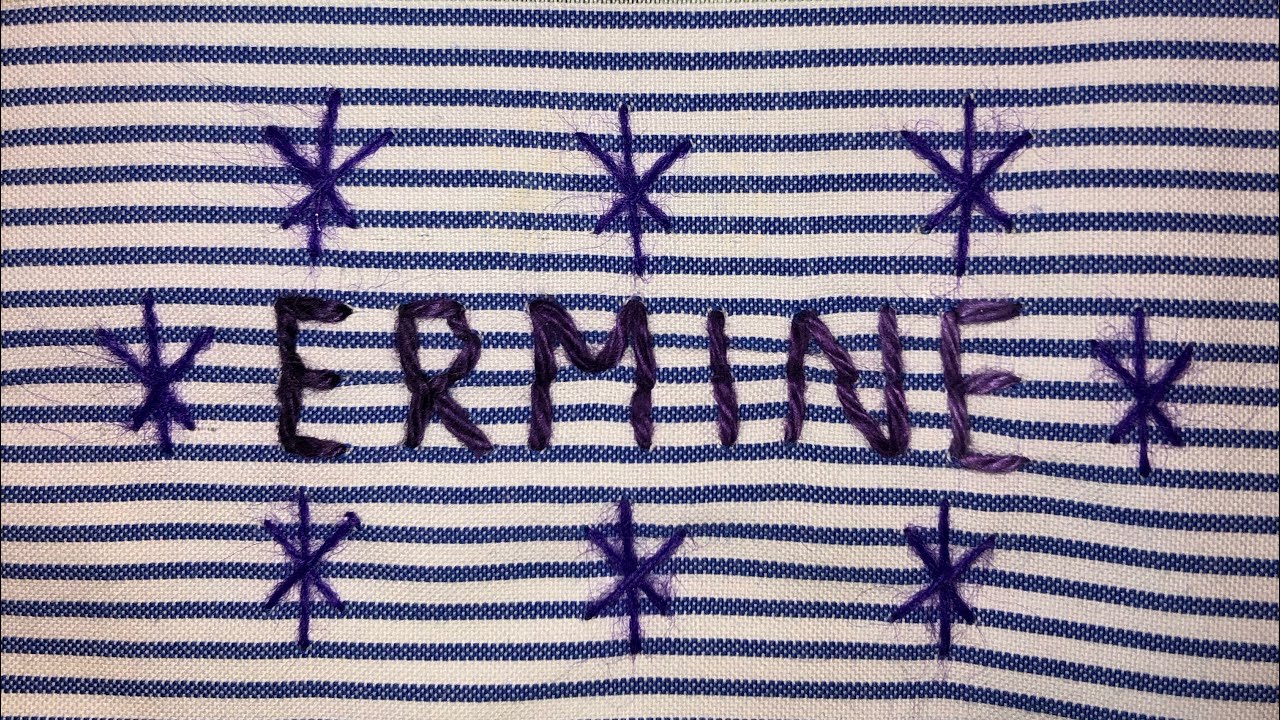 78. Ermine filling stitch - embroidery - stitchalong - dictionary of ...