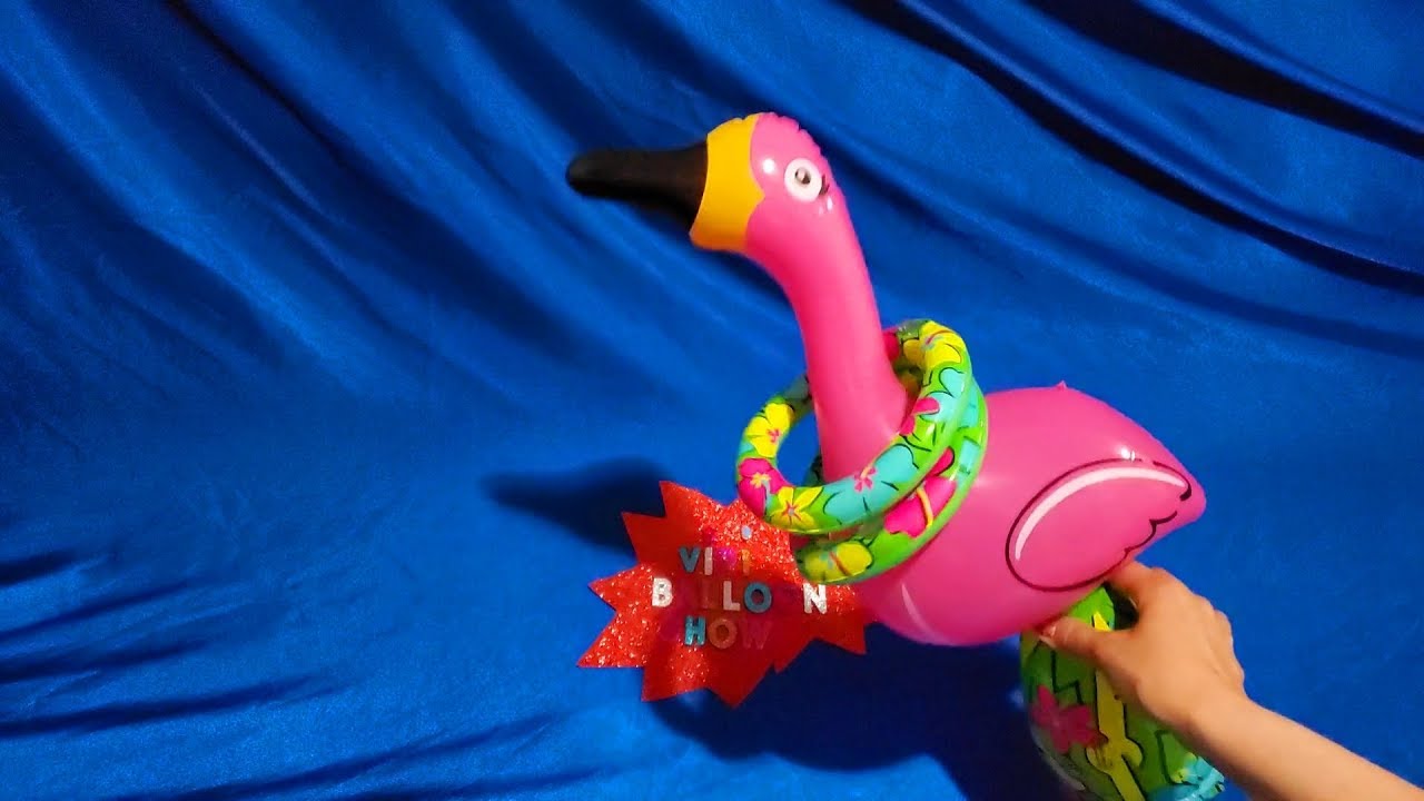 INFLATABLE FLAMINGO RING TOSS INFLATION!! - YouTube