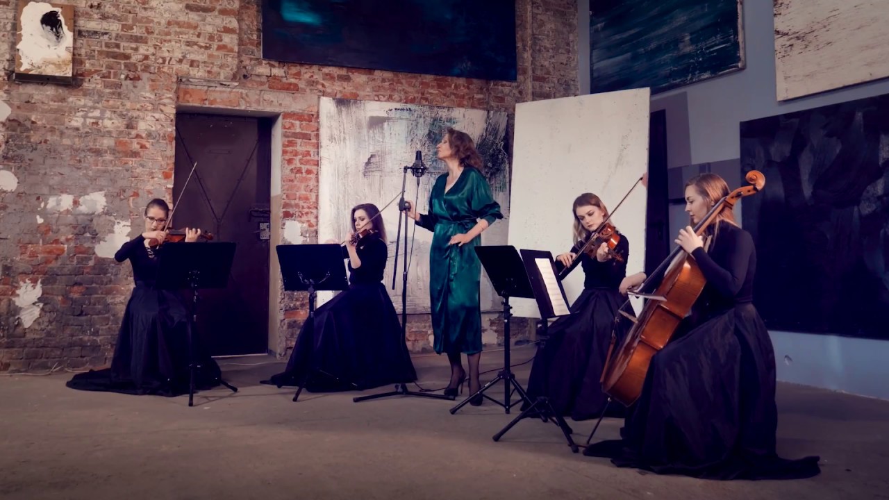 Golden Gate String Quartet & Dorota Kołodziej - Ciemna Dziś Noc - YouTube