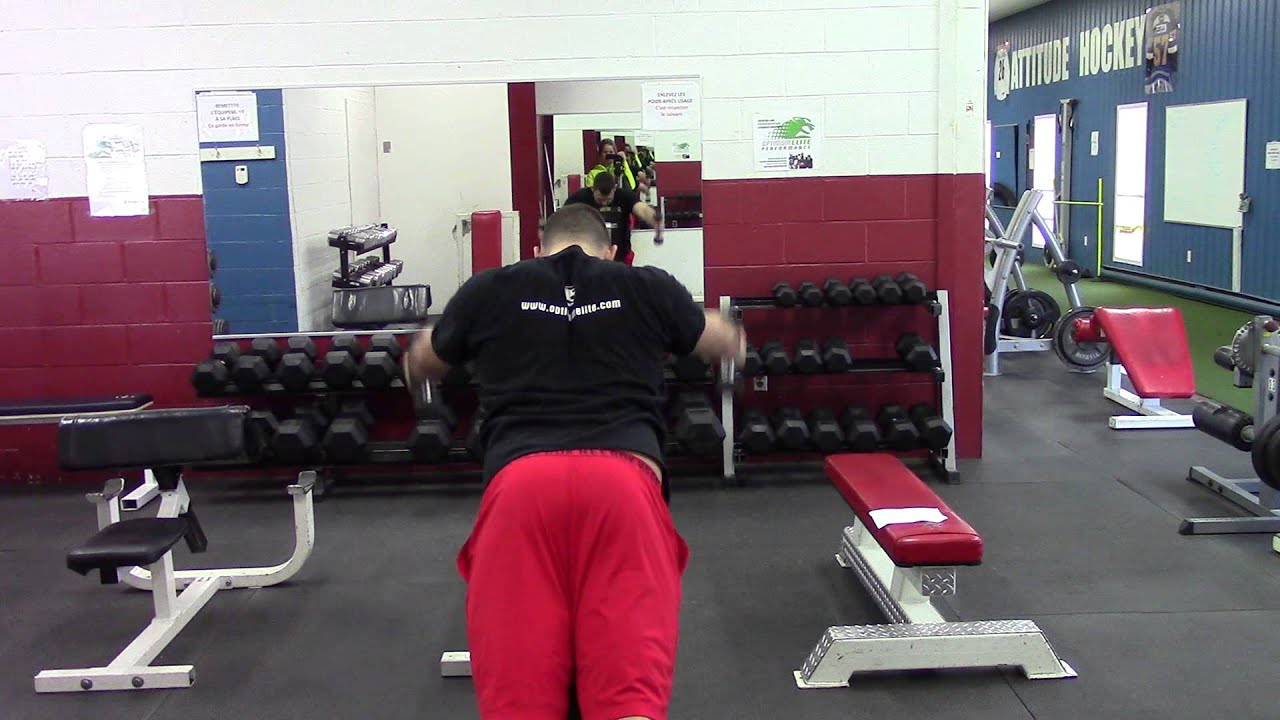Prone Y with DB on incline bench - YouTube