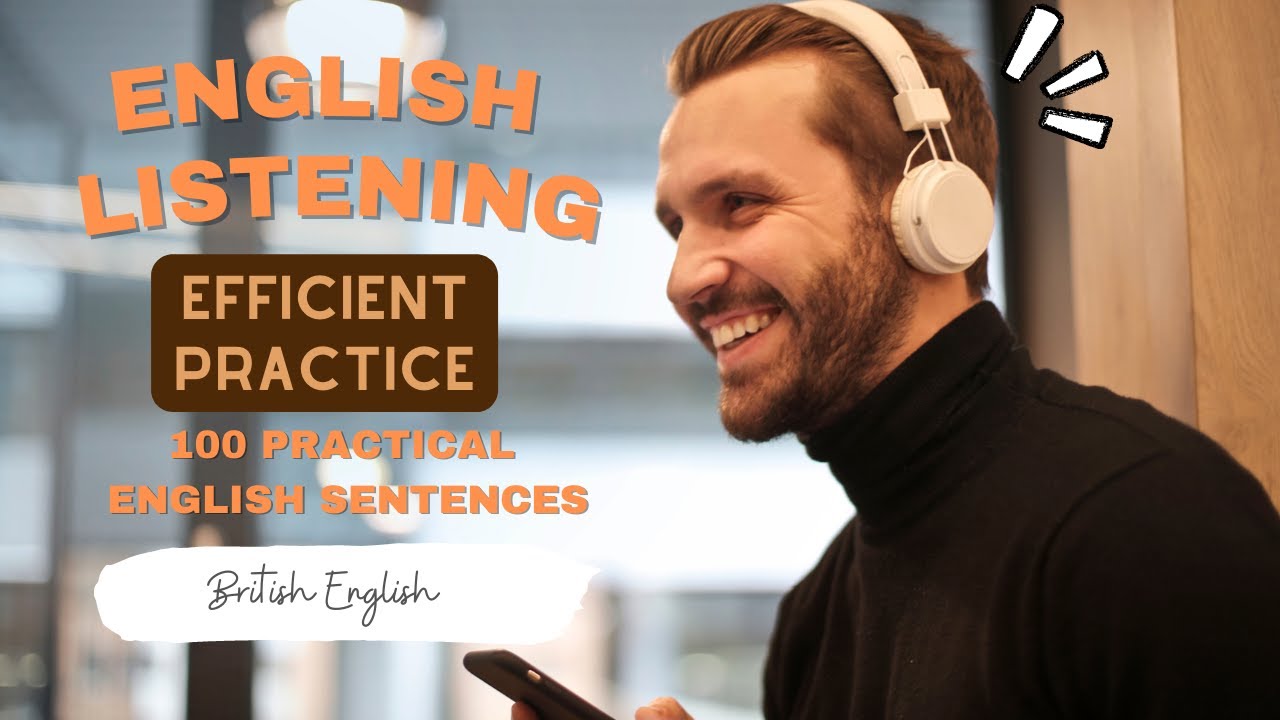 English listening practice with easy English phrases | British English ...