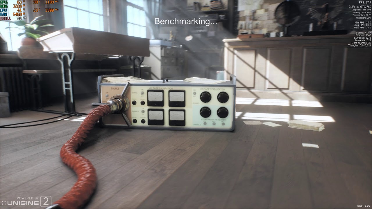 i3 2120 GTX 760 4GB Superposition High Graphics Benchmark 1080p - YouTube