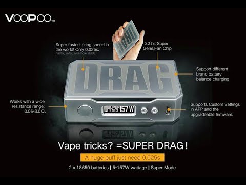 รีวิว กล่อง VOOPOO Drag 157W Box Mod GENE Chip (ฺBy VOOPOO) - YouTube
