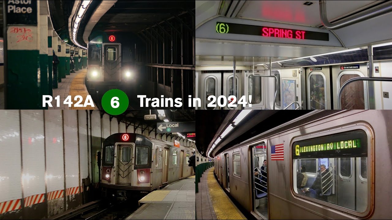 Spotting and Riding R142A (6) Trains in Lower Manhattan - YouTube