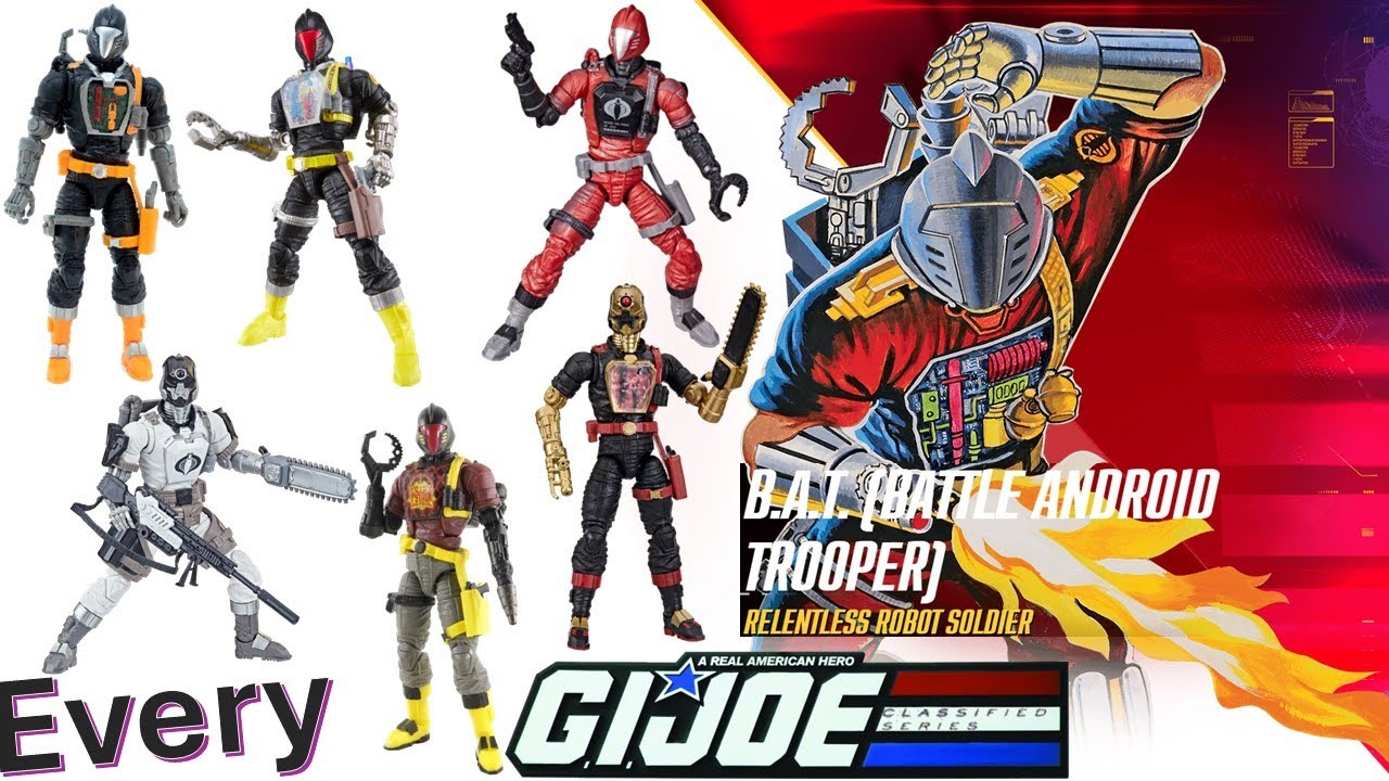 Every Hasbro G.I. Joe Classified Series B.A.T. (Battle Android Trooper ...