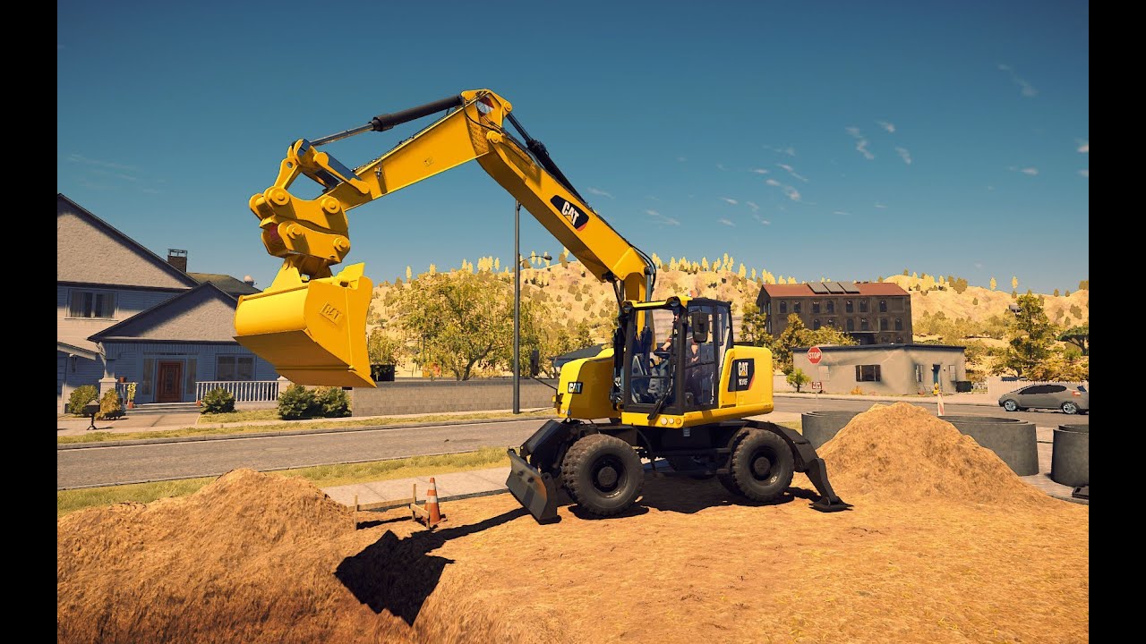 NEW | CONSTRUCTION SIMULATOR [2022] | CAT M318f digging | water system ...