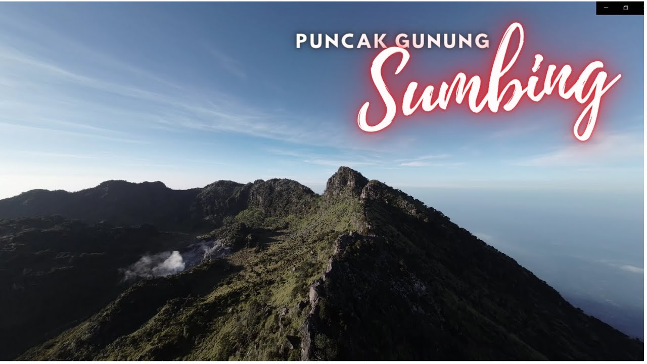 Muncak Gunung SUMBING dari Rest Area KLEDUNG Temanggung - YouTube