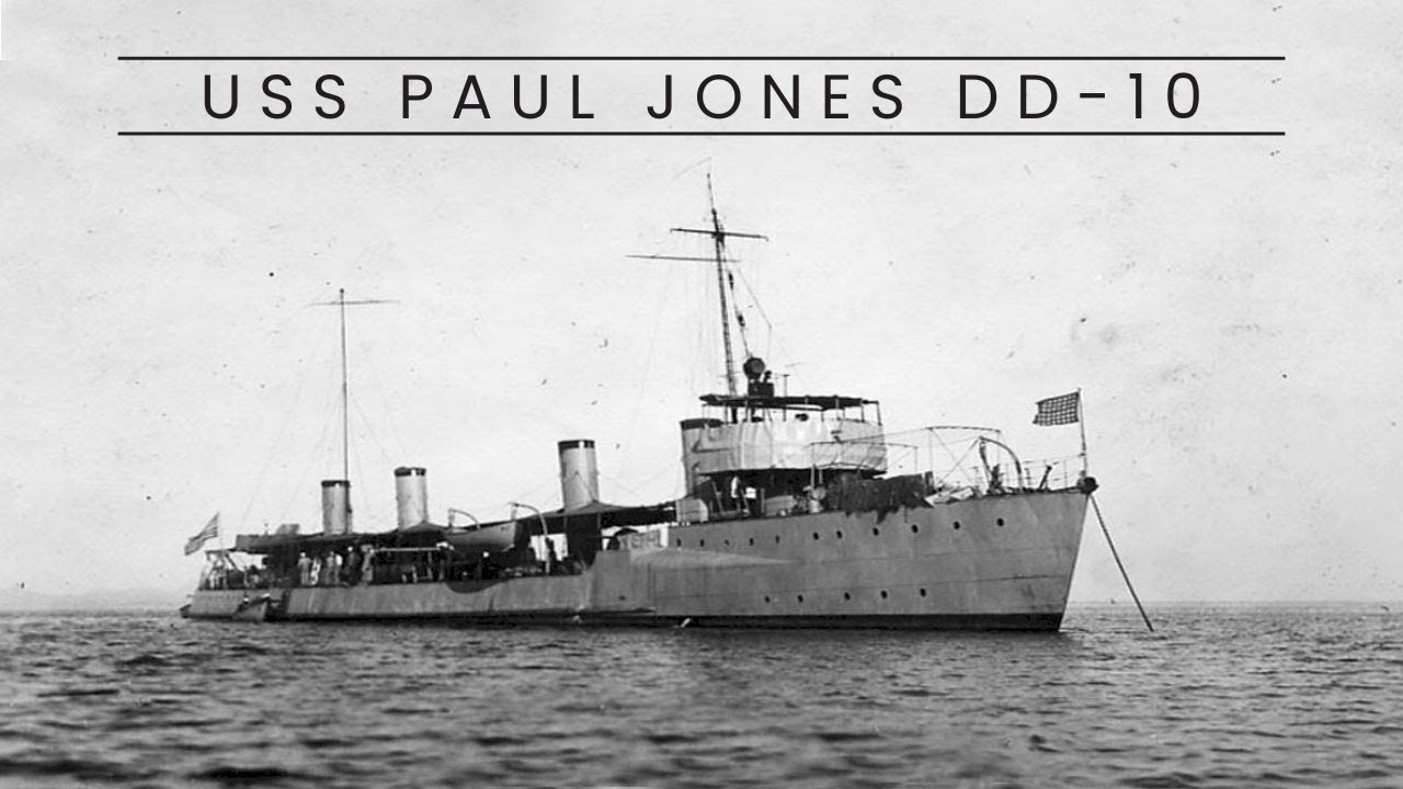 USS Paul Jones DD-10 (Destroyer) - YouTube