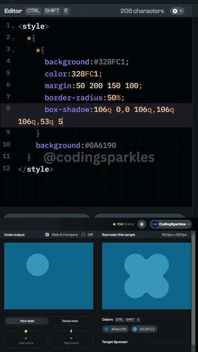 CSS Battle Daily Targets: July 14, 2024 #html #css #coding #shortsfeed - YouTube