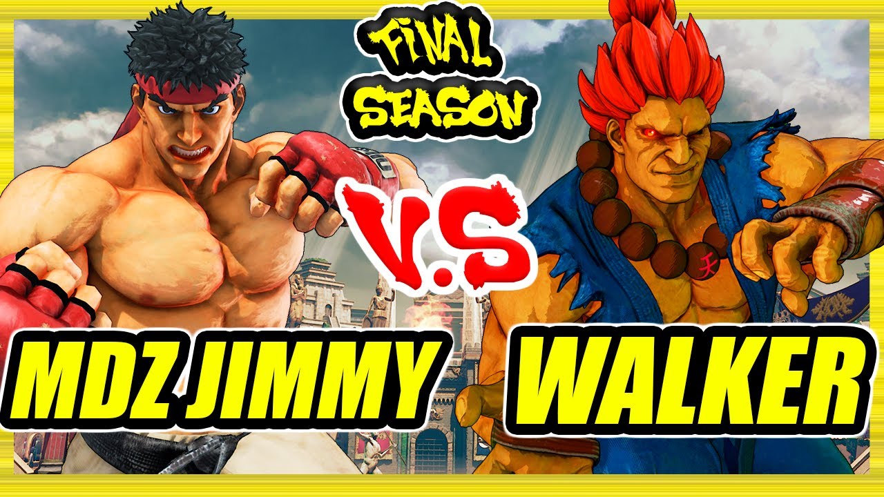 SFV CE 🔥 MDZ Jimmy (Ryu) vs Ending Walker (Akuma) 🔥 Ranked Set 🔥 Street ...