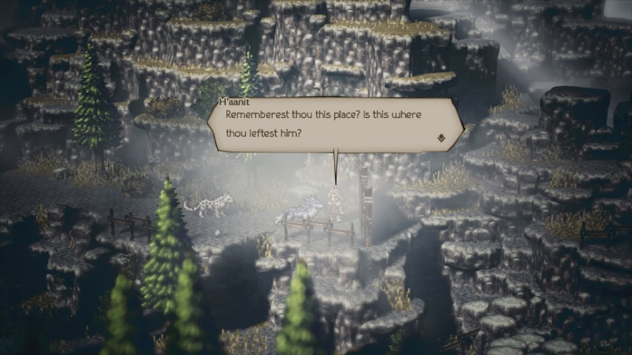 Octopath Traveler - H'aanit's Ch. 2-4 - Spectrewood Path - YouTube