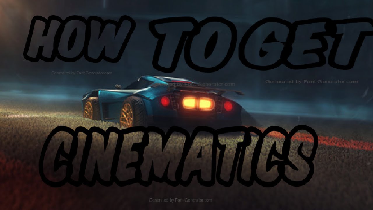 How To Get Cinematics For Your Rocket League Montages(Console) - YouTube