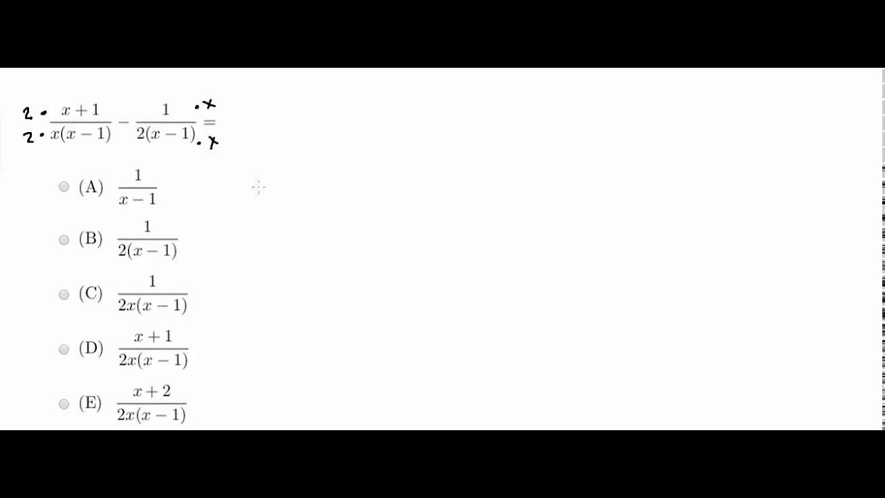 MDTP Calculus Readiness Test: Solution to Question 10 - YouTube