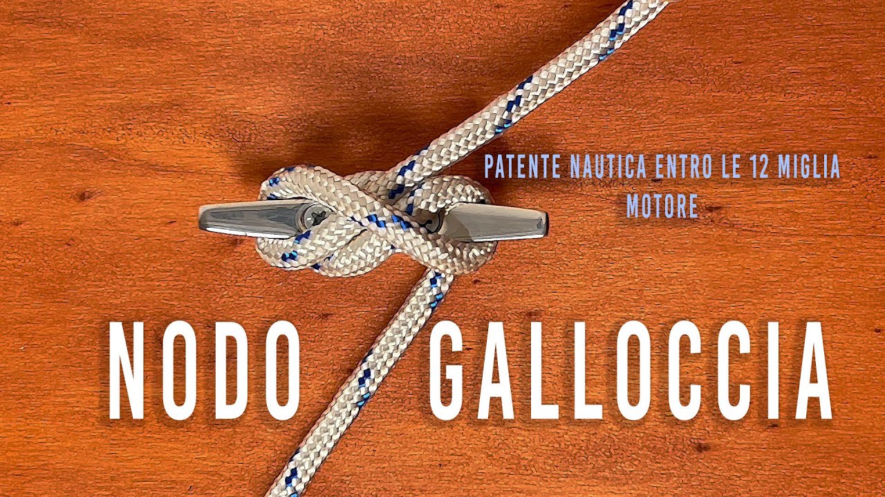 COME SI FA IL NODO DI BITTA O GALLOCCIA PER ESAME DELLA PATENTE NAUTICA ...
