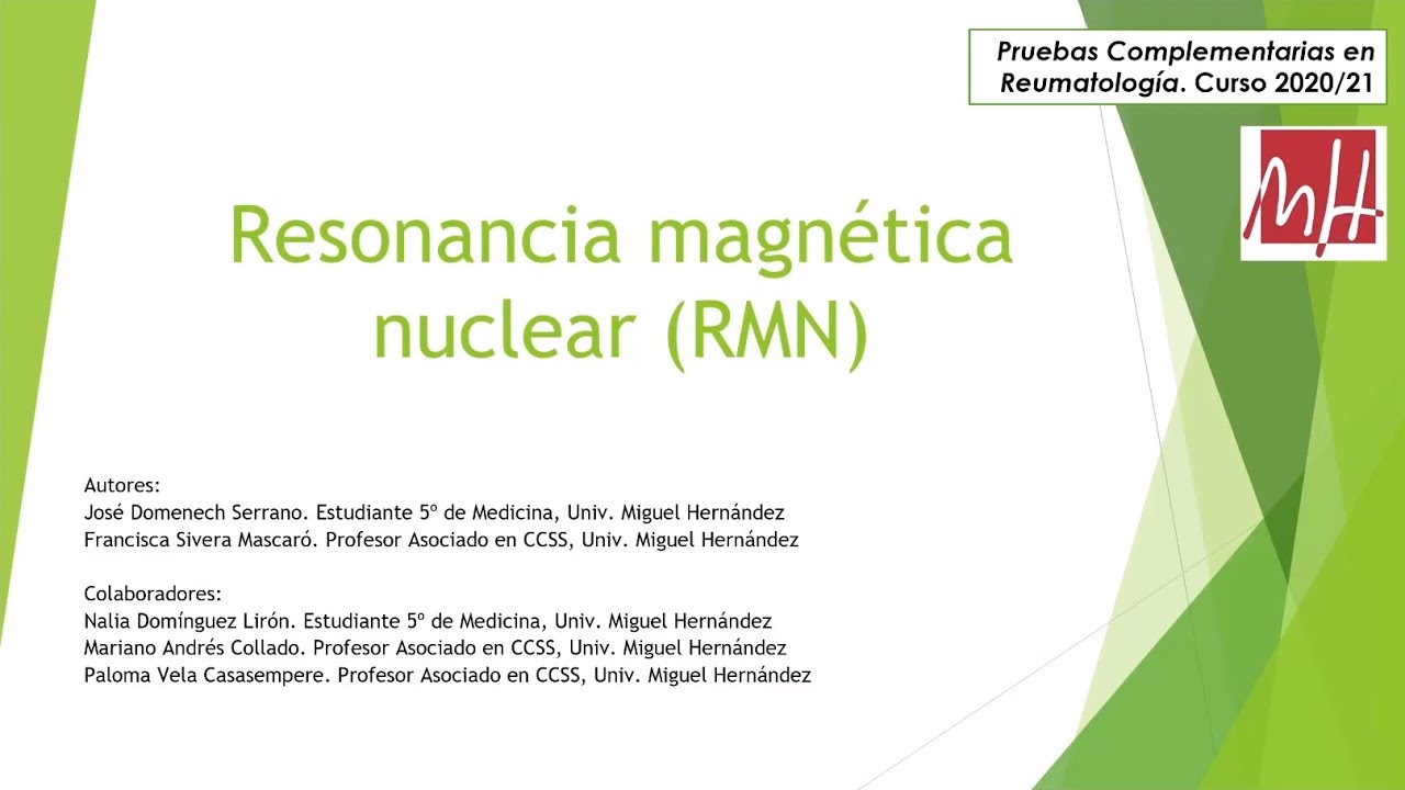 Resonancia magnética nuclear (RMN) - YouTube
