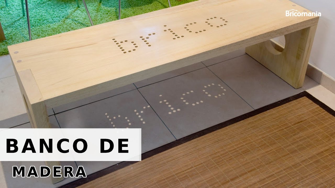 Cómo hacer una BANCA de MADERA - Banco de madera para la TERRAZA ...