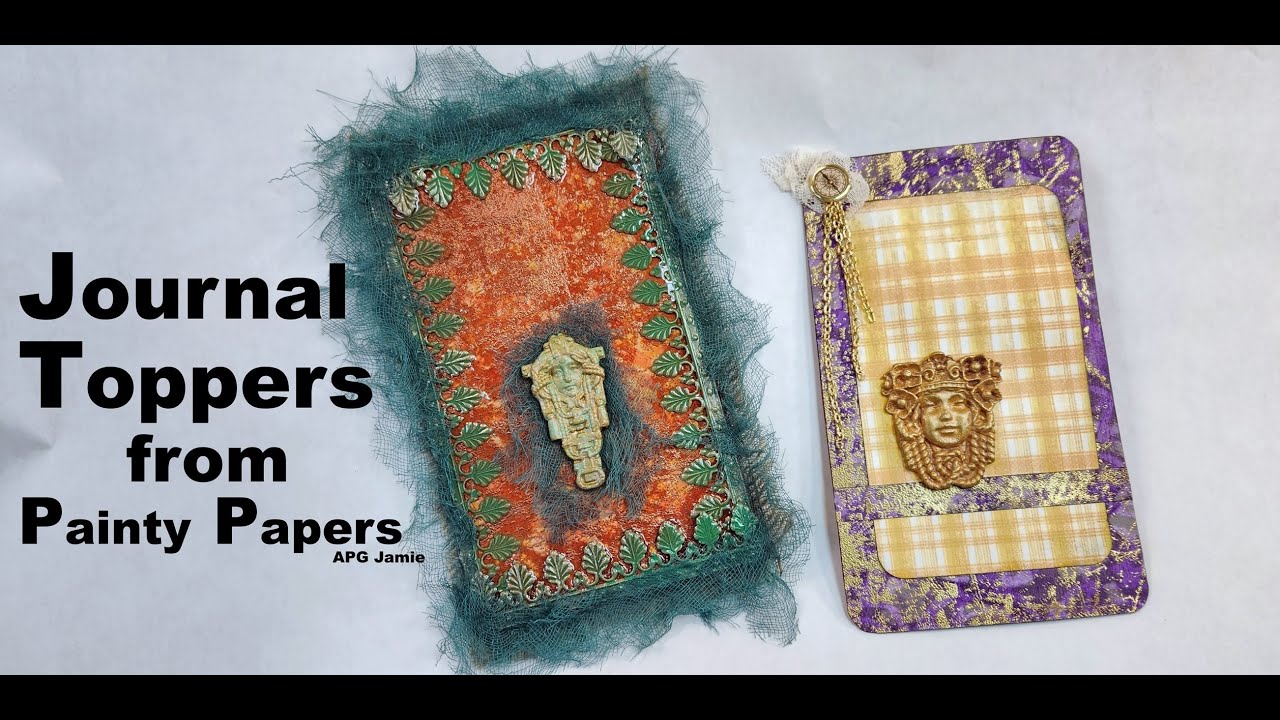 Journal Toppers from Painty Papers - YouTube