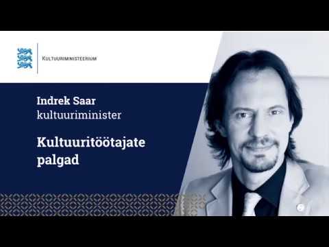 Kultuuriminister Indrek Saar kultuuritöötajate palgatõusust - YouTube