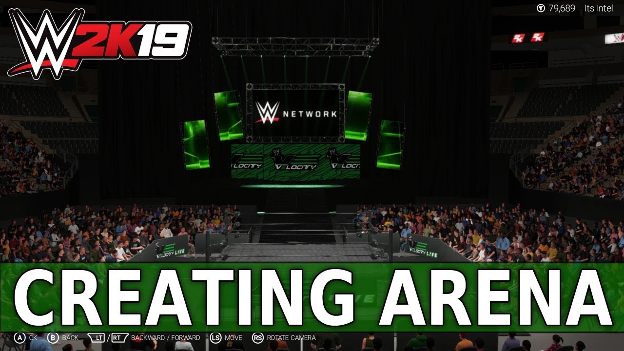 WWE 2K19 Create an Arena: Velocity House Show - YouTube