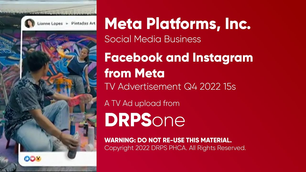 Facebook and Instagram from Meta TV Ad Q4 2022 15s (Philippines) - YouTube