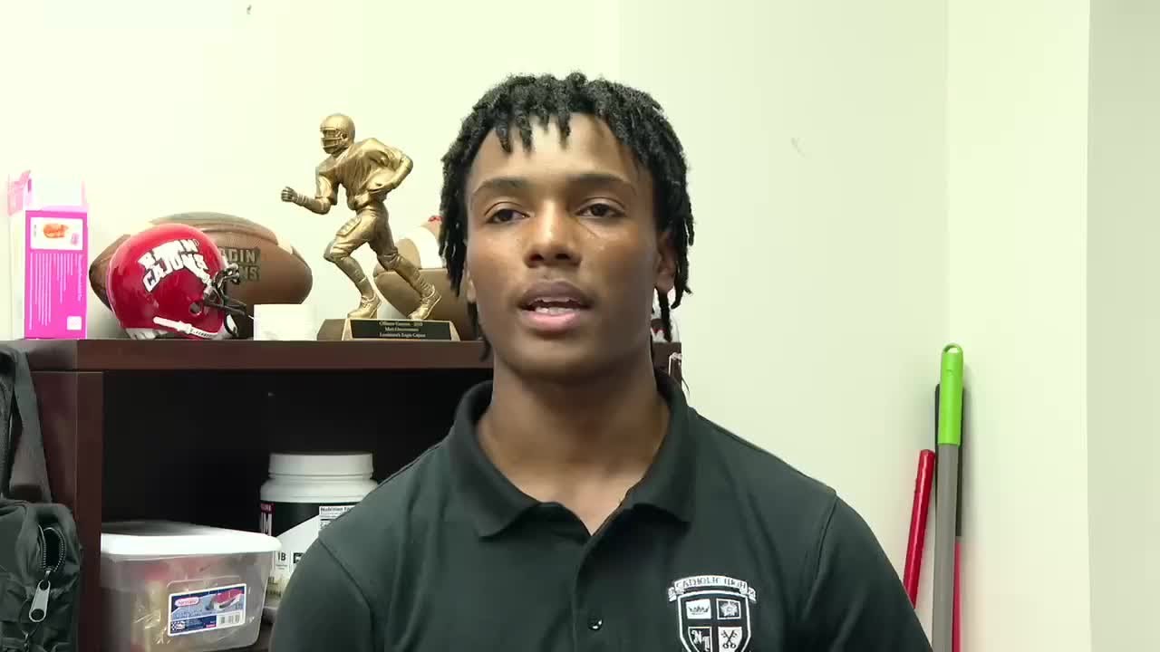 Super 16:Catholic New Iberia Wide Receiver Jaiden Mitchell - YouTube