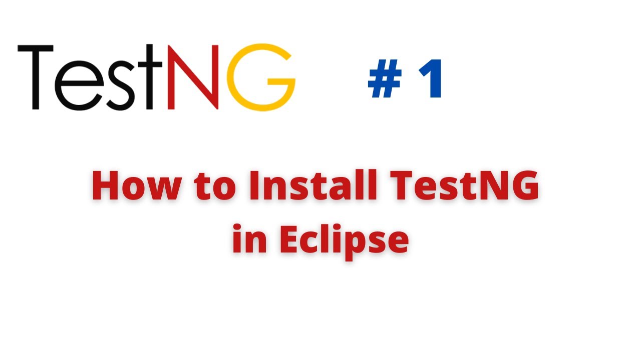 #TestNG - 1 |How to Install TestNG in Eclipse - YouTube