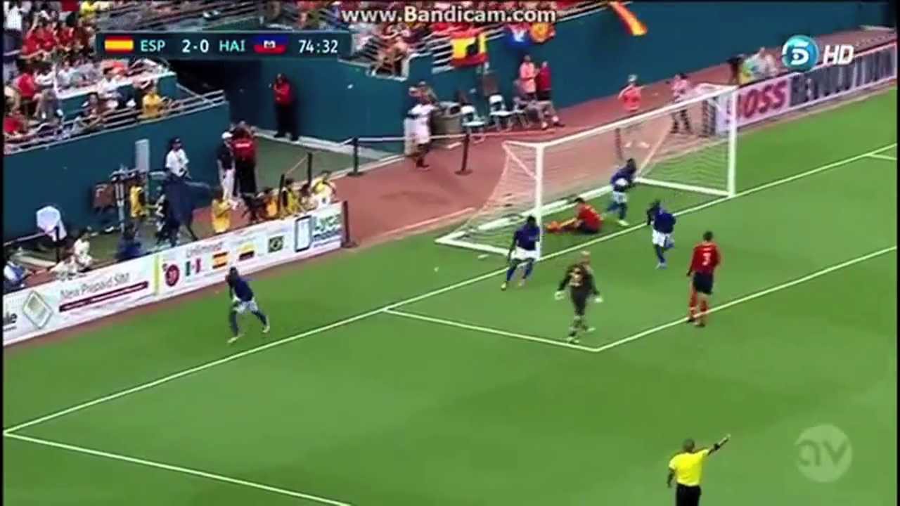 Wilde Donald Guerrier (Haiti) Goal Against Spain! - YouTube