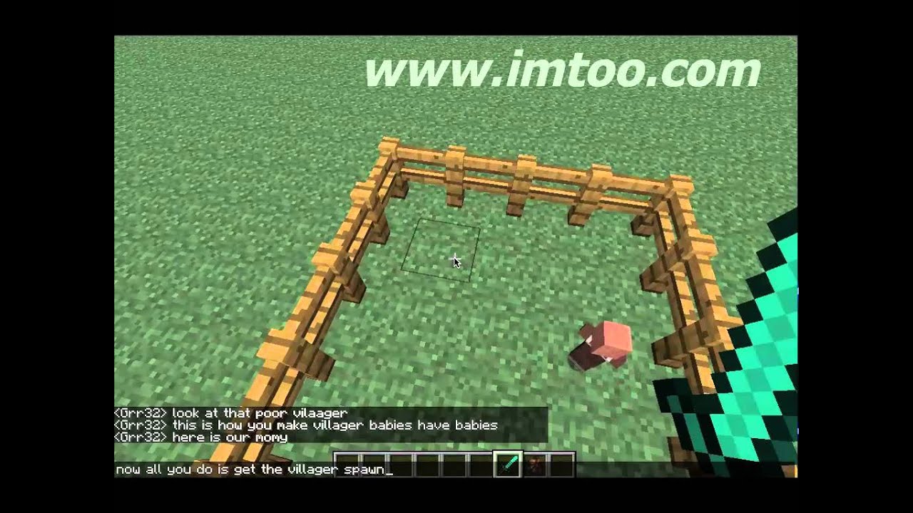 Baby Villager Spawning - YouTube