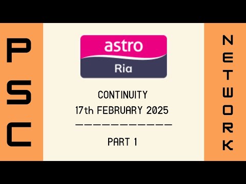 [CONTINUITY] (17/2/2025 | 15:55): Astro Ria - YouTube