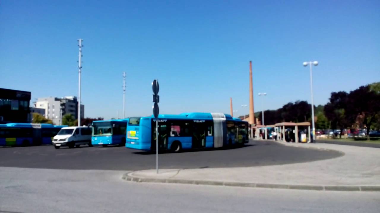 Zagreb:Črnomerec,ZET buses at bus terminal - YouTube