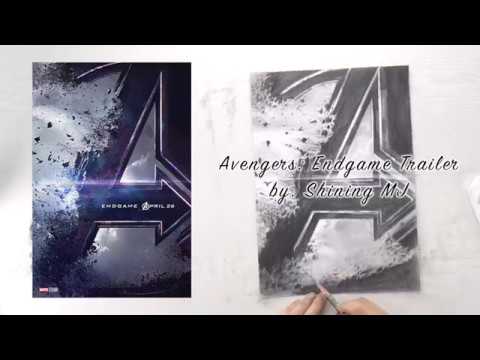 Avengers Endgame Trailer : Pencil drawing 어벤져스 앤드게임 드로잉 - YouTube