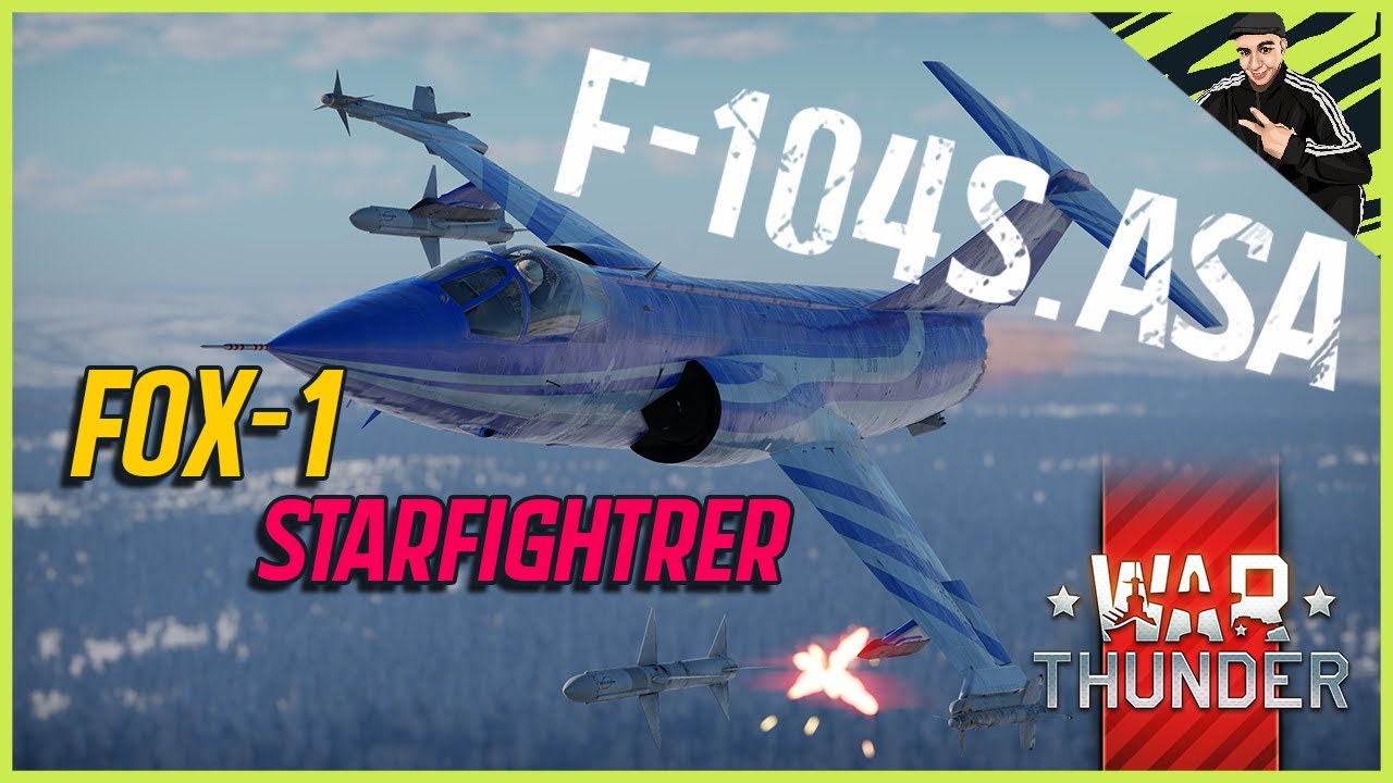 F-104S.ASA Review + ASPIDE MISSILE! - War Thunder - YouTube