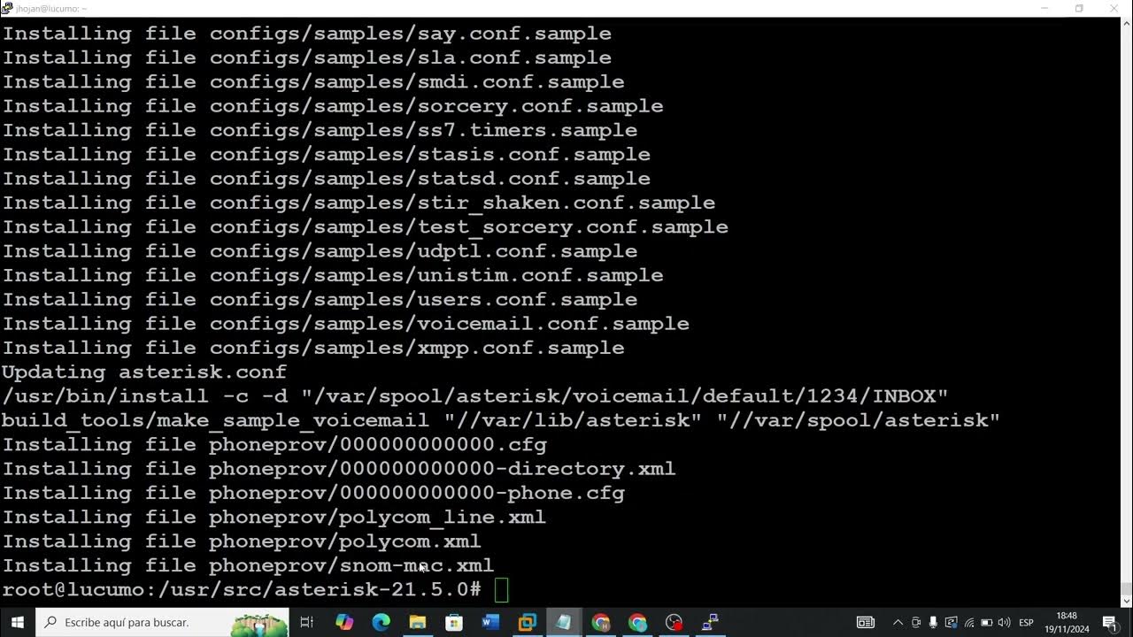 Instalar servidor asterisk en debian 12 (asterisk-Linux) - YouTube