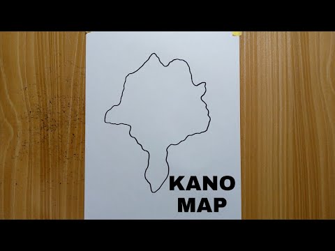 HOW TO DRAW MAP OF KANO IN NIGERIA