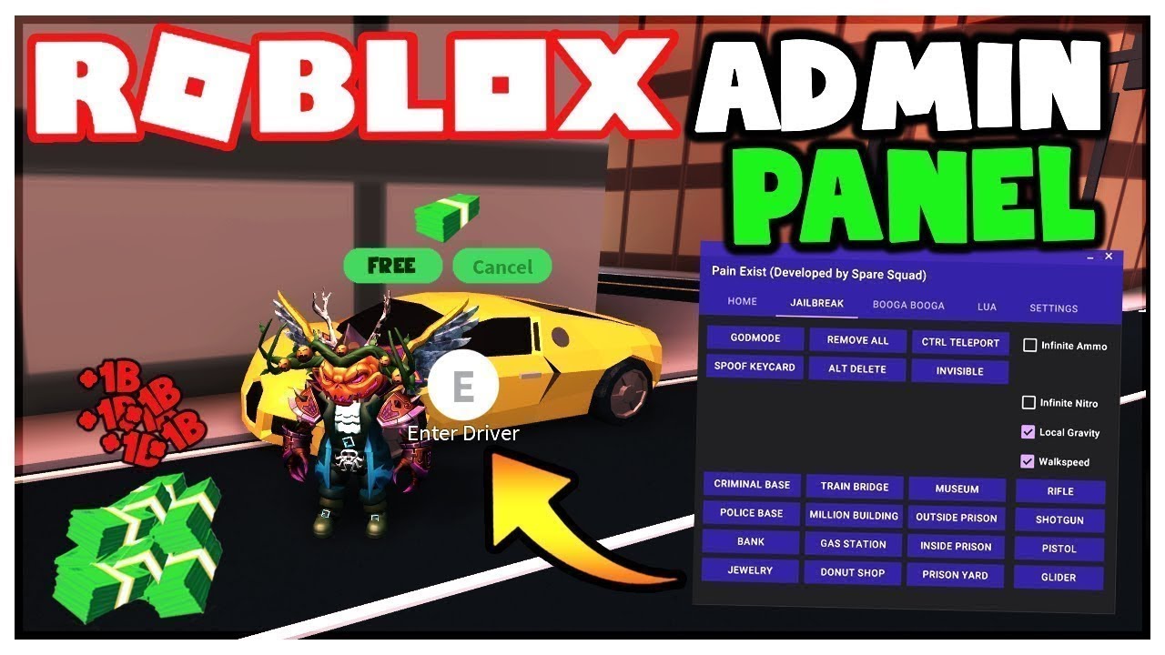 ROBLOX TAMAMEN ÜCRETSİZ YENİ ADMİN OLMA VE ADMİN KOMUTLARINI KULLANMA ...