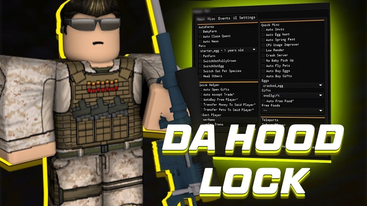SHOWCASING *OP* DA HOOD SCRIPT ROBLOX (FREE) (UNDETECTED) - YouTube