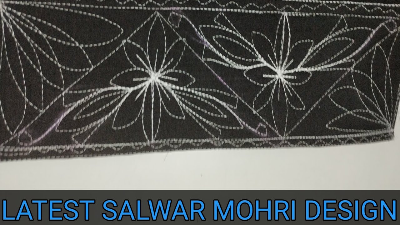 Latest salwar mohri design/beautiful mohri design/salwar pohcha design ...