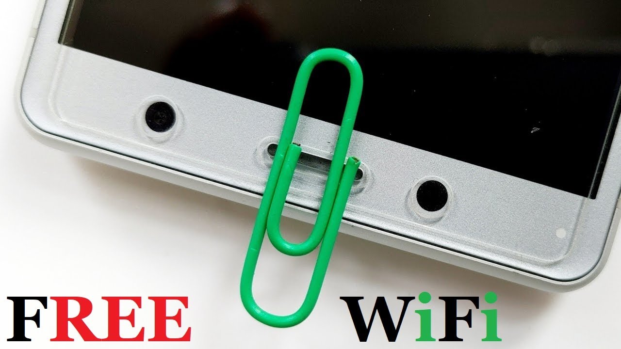 how to make free internet wifi data from paper clip - YouTube