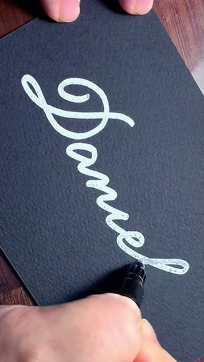 How to write ‘Daniel’ in cursive - YouTube
