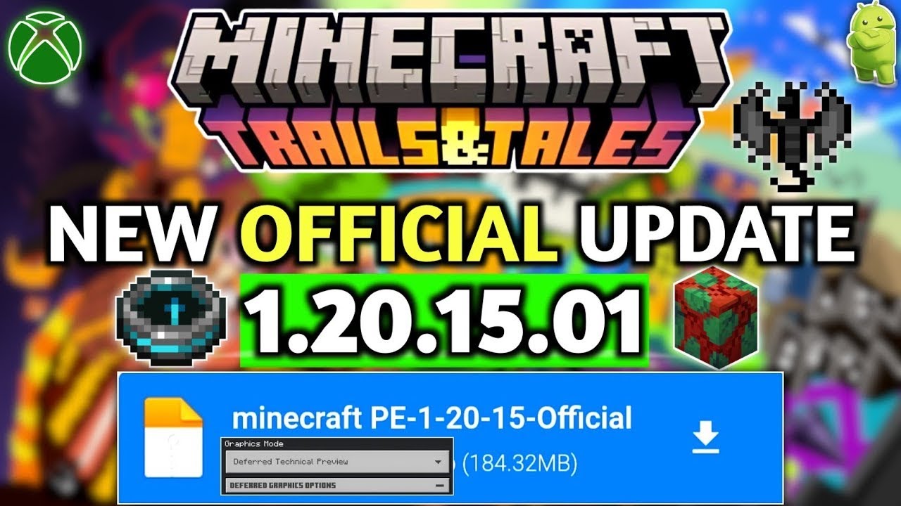 🔥NEW!!! 🔥 MINECRAFT OFFCIAL 1.20.15.01 ⬇️ LOGIN XBOX LIVE - YouTube