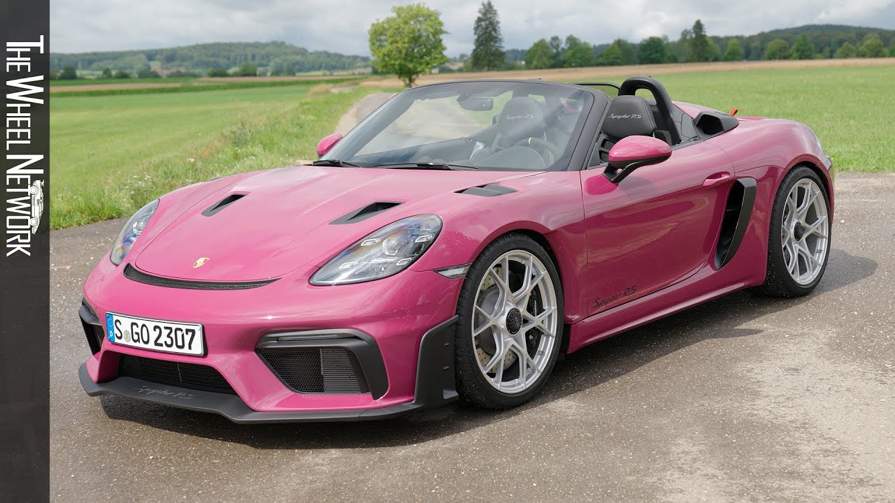 2024 Porsche 718 Spyder RS | Ruby Star Neo | Driving, Interior, Exterior - YouTube